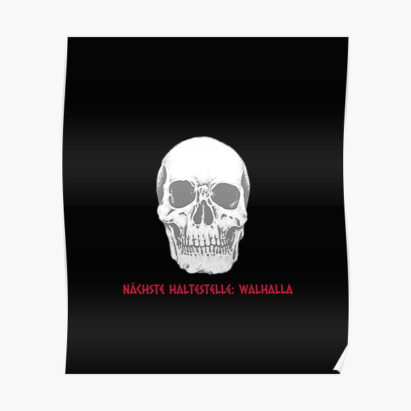 "Viking skull - Nordic Walhalla" Poster for Sale by NoelNimmad | Redbubble