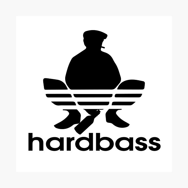 "Gopnik hardbass logo" Photographic Print by Ziyodus | Redbubble