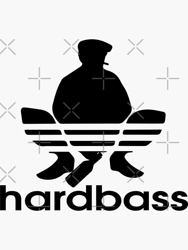 "Gopnik hardbass logo" Sticker for Sale by Ziyodus | Redbubble