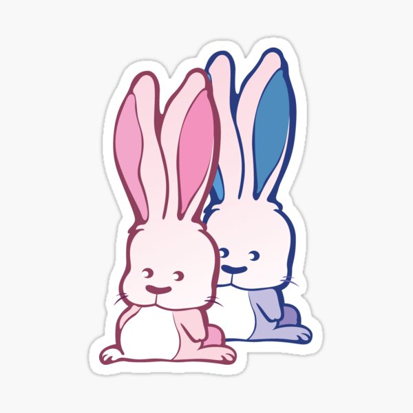 "Cartoon Bunny Friends " Sticker for Sale by GTdesigns | Redbubble