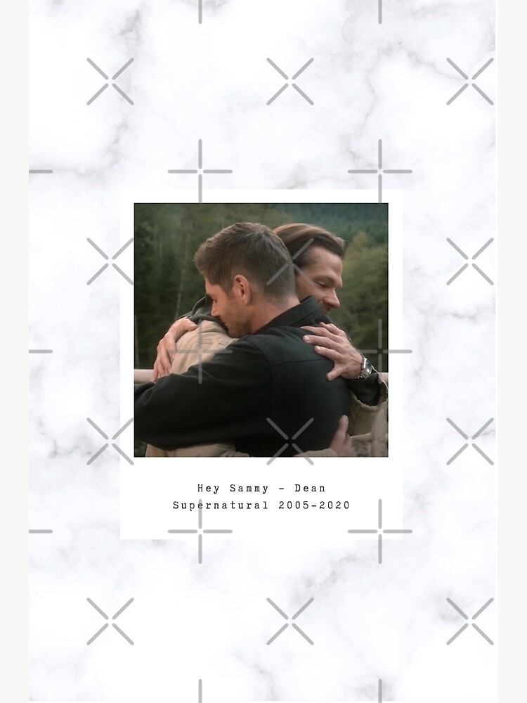 "sam and dean hug in heaven polaroid supernatural " Poster by ...
