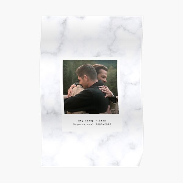 "sam and dean hug in heaven polaroid supernatural " Poster by ...
