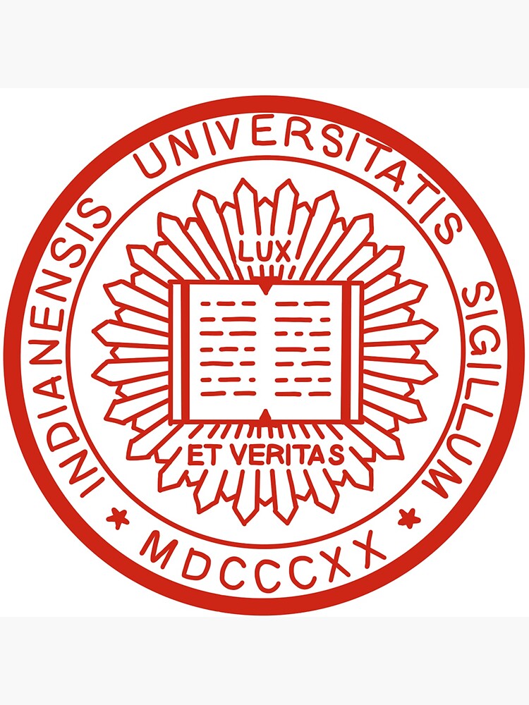 "Indiana University seal" Sticker for Sale by rouleauanne | Redbubble