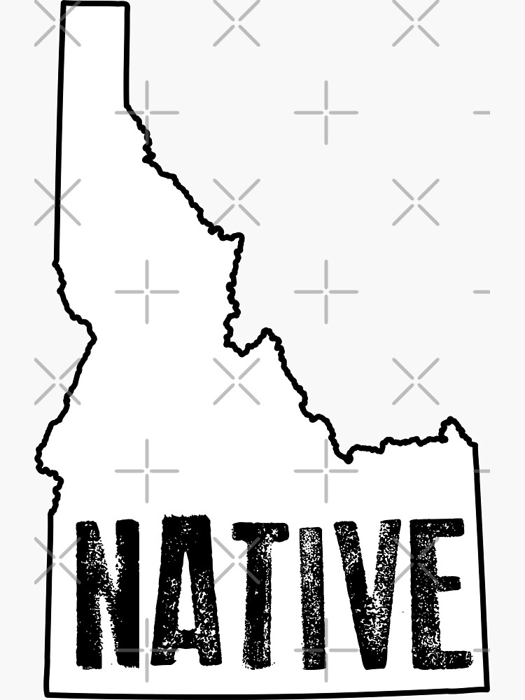 "Idaho native" Sticker for Sale by Wolka | Redbubble
