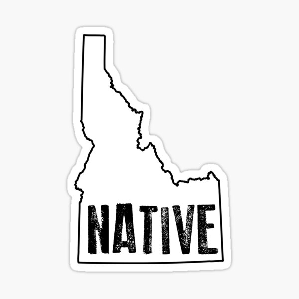 "Idaho native" Sticker for Sale by Wolka | Redbubble