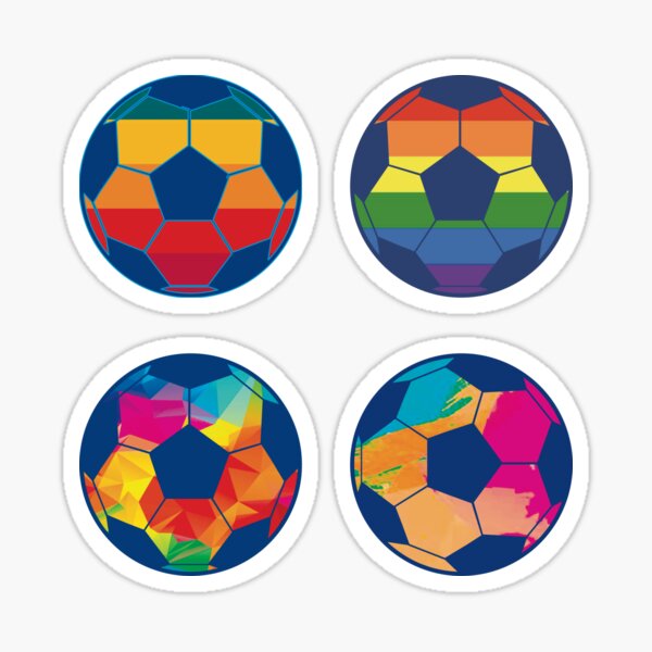 "Soccer Ball Sticker Pack (No.1) -rainbow edition-" Sticker for Sale by ...