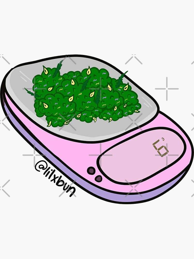 "Cute Stoner Scale Weed Sticker, Stoner Sticker" Sticker for Sale by ...