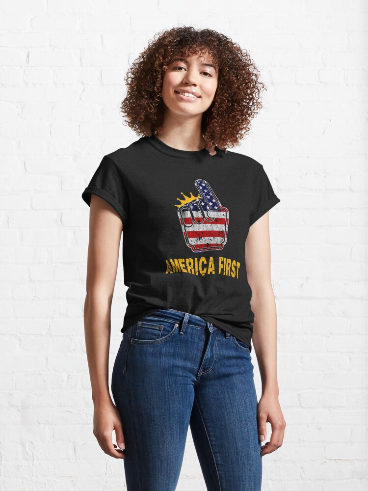"america first,new design" T-shirt for Sale by ESAMSTORE | Redbubble ...