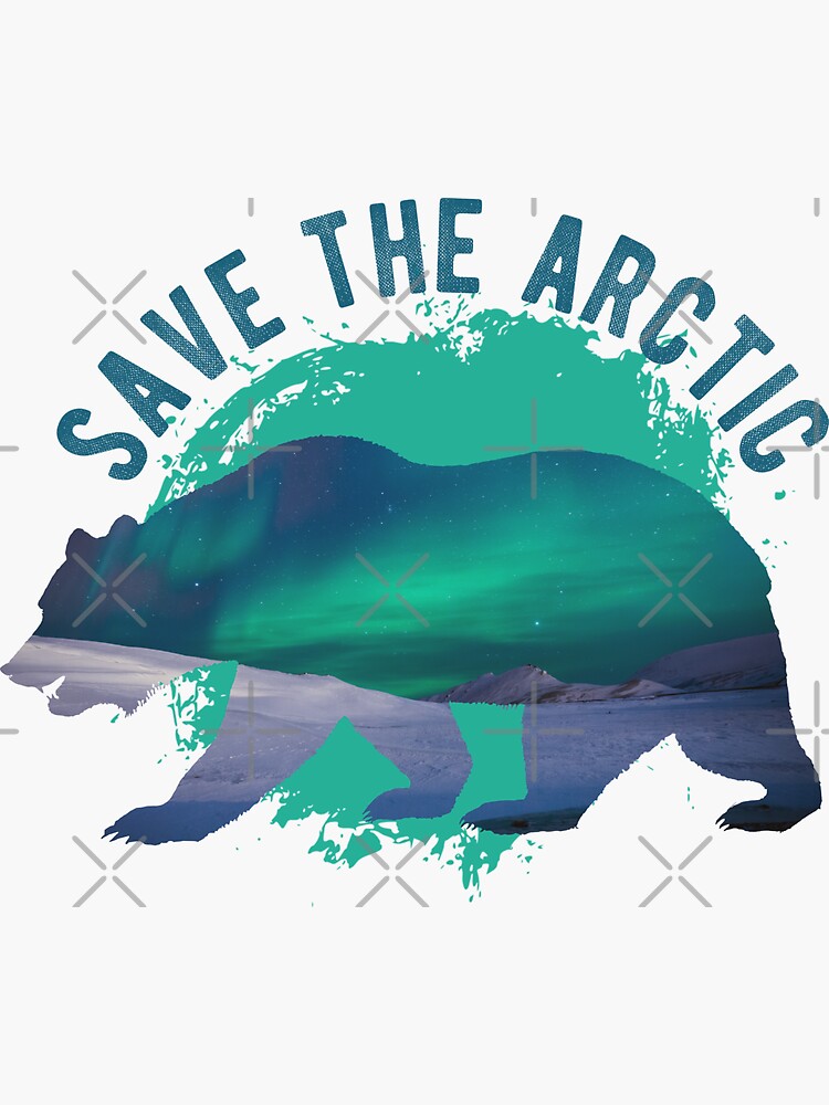 "Save the Arctic" Sticker for Sale by samah82 | Redbubble