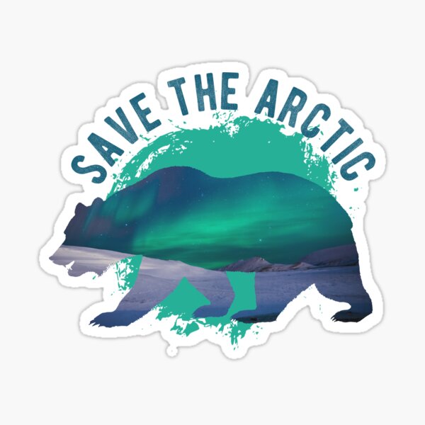 "Save the Arctic" Sticker for Sale by samah82 | Redbubble