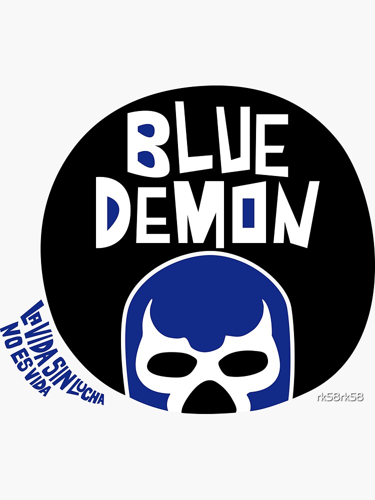 "BLUE DEMON" Sticker for Sale by rk58rk58 | Redbubble