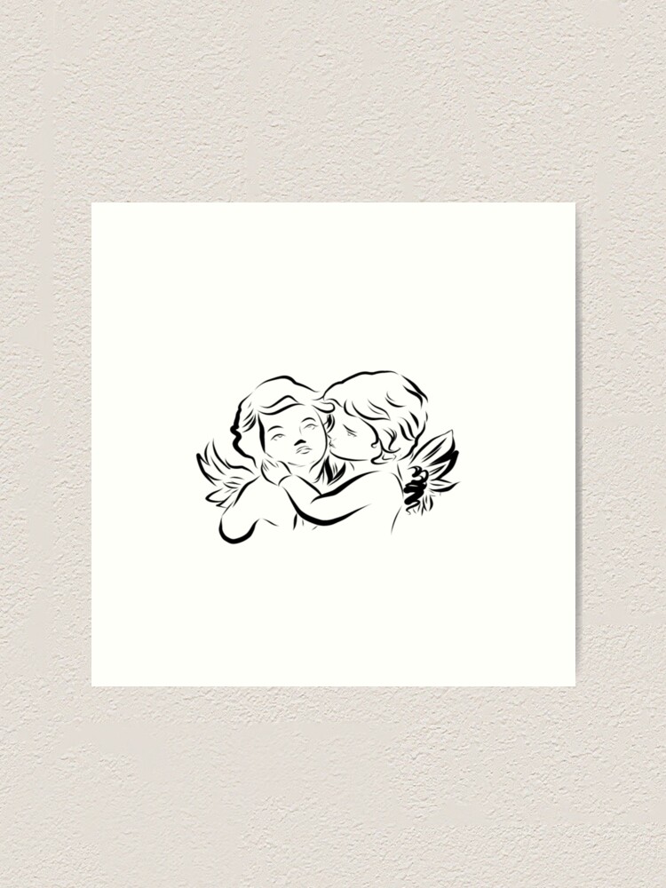 "2d-cherubim logo angel design" Art Print for Sale by 2d-cherubim ...