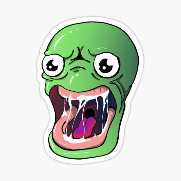 "Alien With Healthy Gums" Sticker by ENESPIO | Redbubble