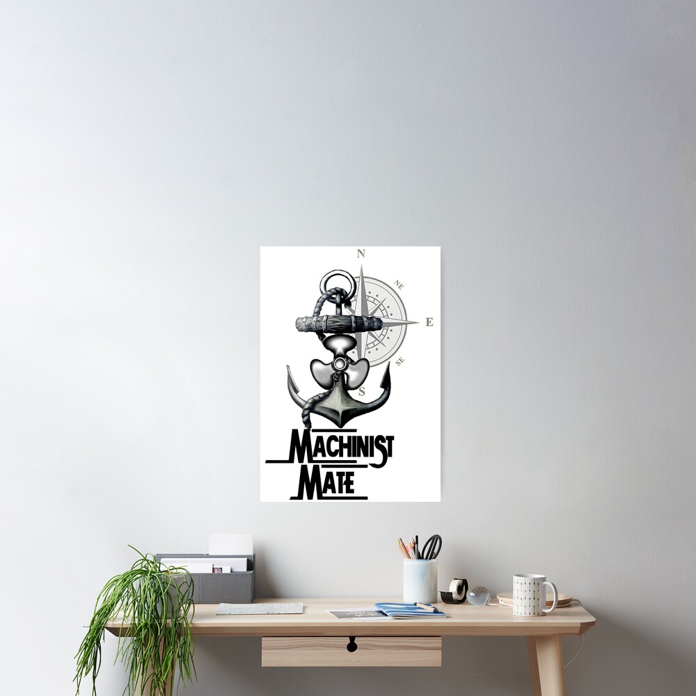 "Machinist Mate Navy Logo" Poster for Sale by Nizag315 | Redbubble