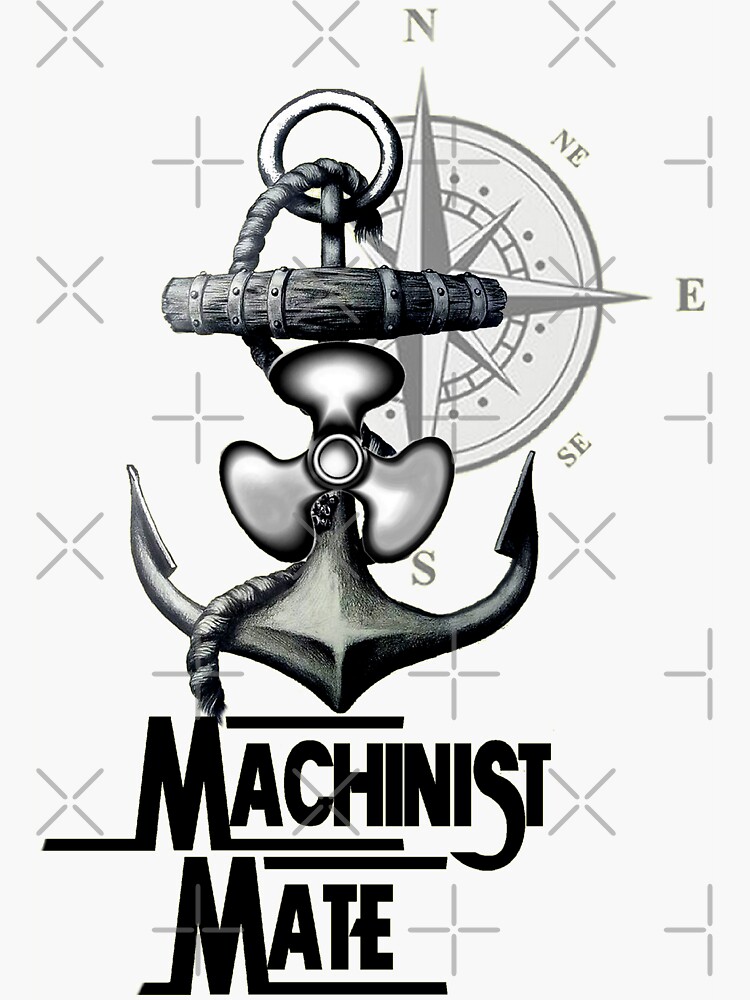"Machinist Mate Navy Logo" Sticker for Sale by Nizag315 | Redbubble