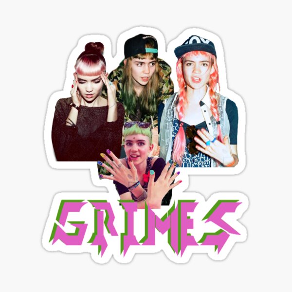 "Grimes " Sticker by psychicjade | Redbubble