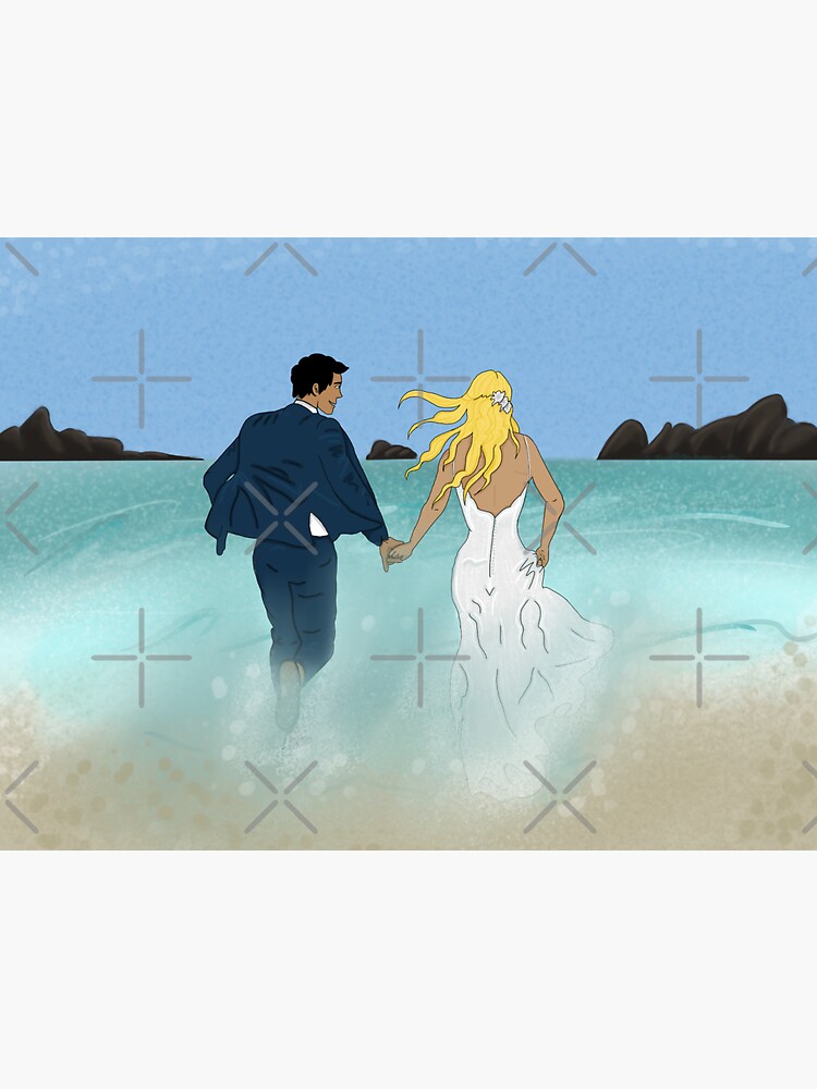 "Percabeth Beach Wedding PJO Percy Jackson Fanart" Sticker for Sale by ...