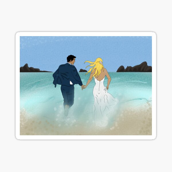 "Percabeth Beach Wedding PJO Percy Jackson Fanart" Sticker for Sale by ...
