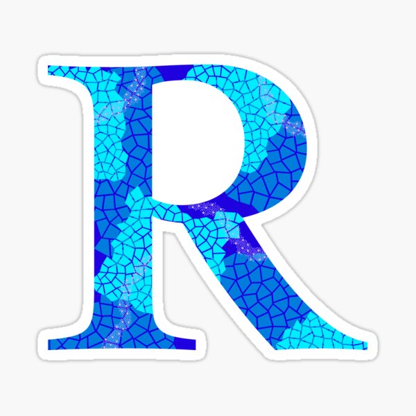 "letter R mosaic print" Sticker for Sale by musiiakaart | Redbubble
