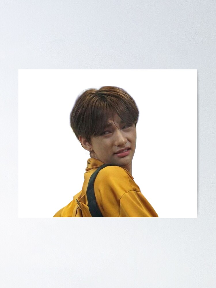 "Hwang Hyunjin Funny Face Meme Stray Kids" Poster by julietap1 | Redbubble