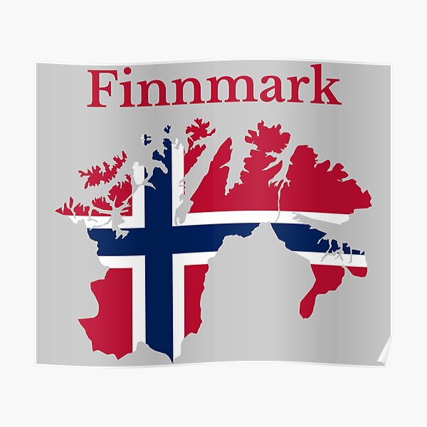 "Finnmark County Map, Norwegian County, Norway." Poster by marosharaf ...