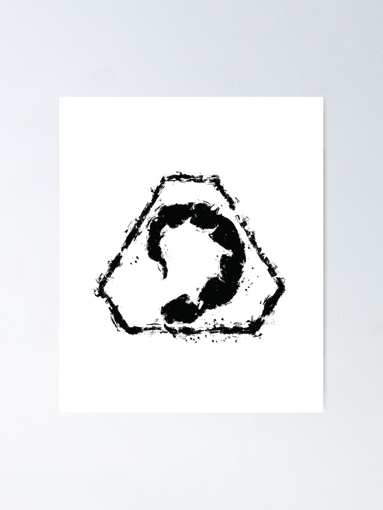 "Command and Conquer Brotherhood of NOD Black Splatter Paint" Poster ...
