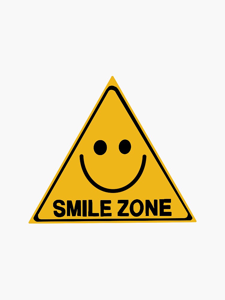 "Smile Zone" Sticker for Sale by scretors | Redbubble