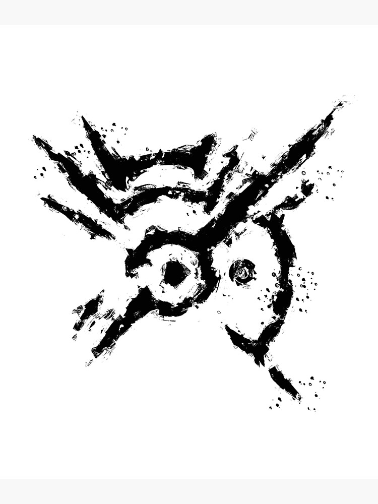"Dishonored Mark of the Outsider Black Splatter Paint" Poster by Splash ...