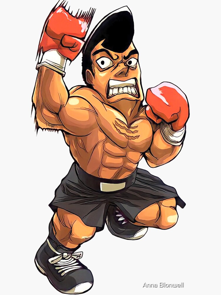 Pegatina «Hajime no ippo - chibi Takamura » de ShindouArt | Redbubble