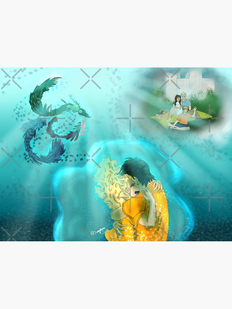 "PJO Percy Jackson Sea of Monsters Percabeth Siren Mermaid" Sticker by ...