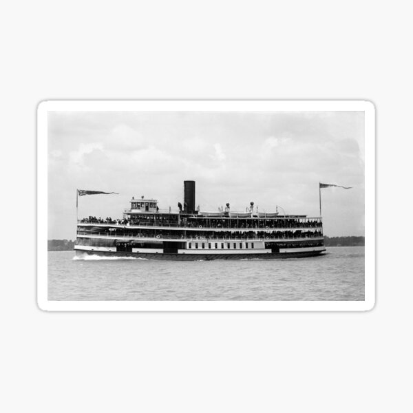 "SS Columbia Steamer - Circa 1908" Sticker for Sale by warishellstore ...