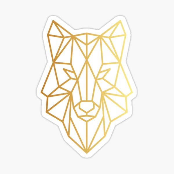 "Golden Wolf Apparel Golden Wolf" Sticker by goldenwolfuk | Redbubble