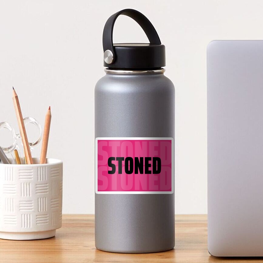 "stoned" Sticker for Sale by smokelikeagirl | Redbubble