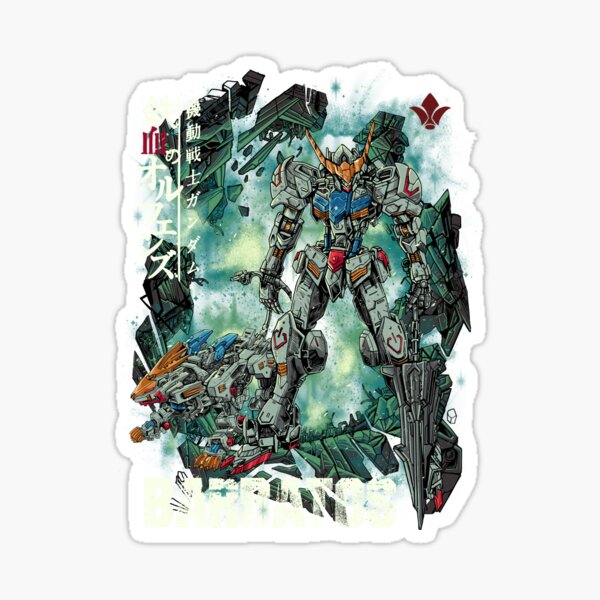 "barbatos iron blood orphans" Sticker for Sale by akmalzone | Redbubble