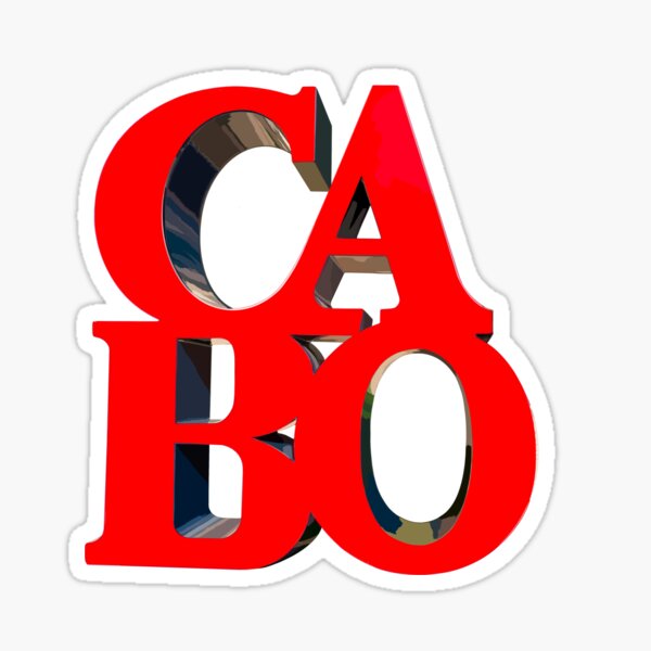 "Cabo Sign - Mexico Love Baja" Sticker for Sale by VacationCity | Redbubble