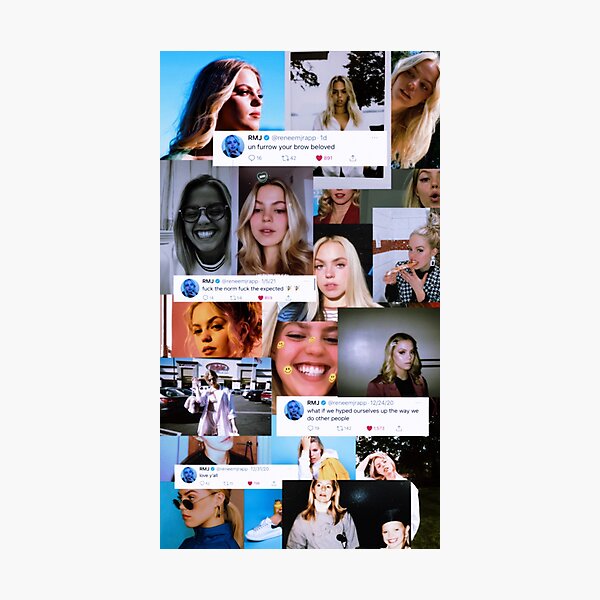"reneé rapp collage" Photographic Print by mjscorner | Redbubble