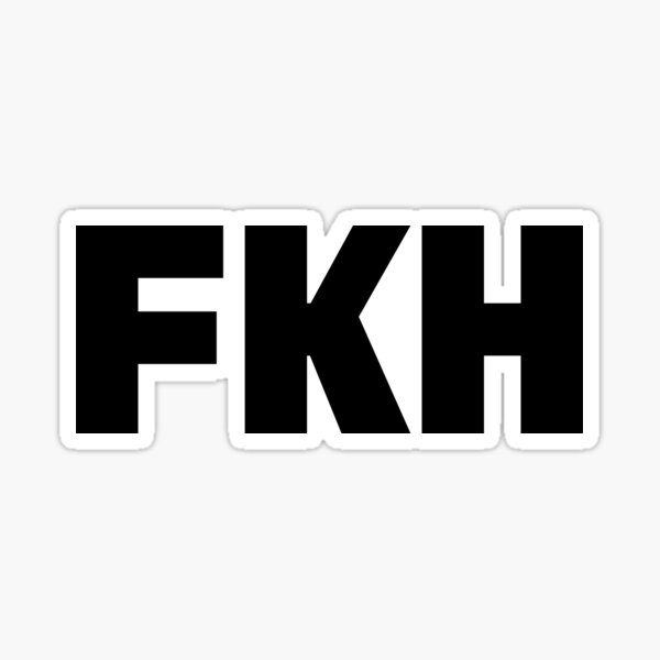 "FKH Fuck Kamala Harris" Sticker for Sale by JBDeszigns | Redbubble