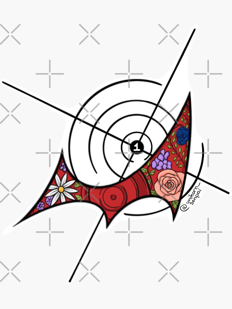 "monokuma eye target" Sticker for Sale by unikorn-senpai | Redbubble