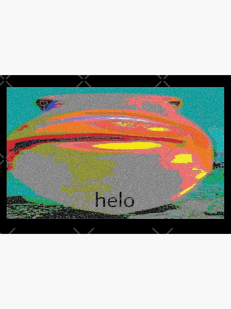 "Helo Staring Fish Meme" Mask for Sale by Altohombre | Redbubble