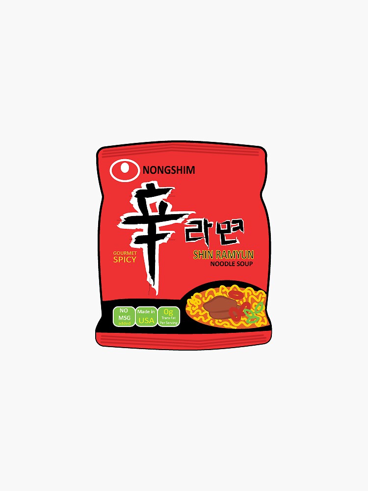 "Shin Ramen" Sticker for Sale by Josephine510 | Redbubble