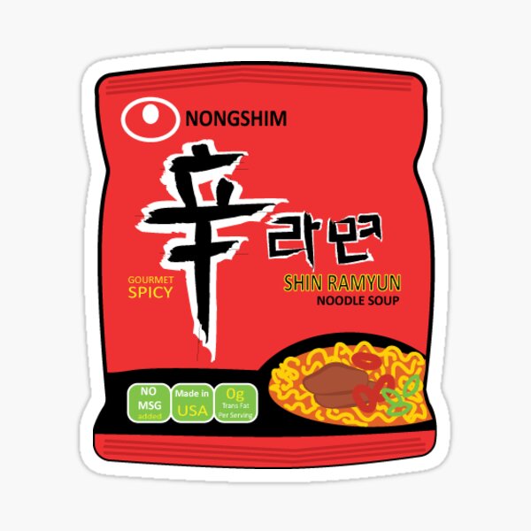 "Shin Ramen" Sticker for Sale by Josephine510 | Redbubble