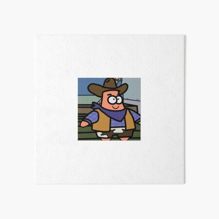 "cowboy patrick meme" Art Board Print by A1MEE | Redbubble