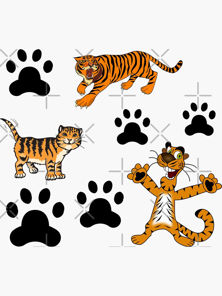 "Tiger Sticker Pack" Sticker for Sale by Joylewis | Redbubble