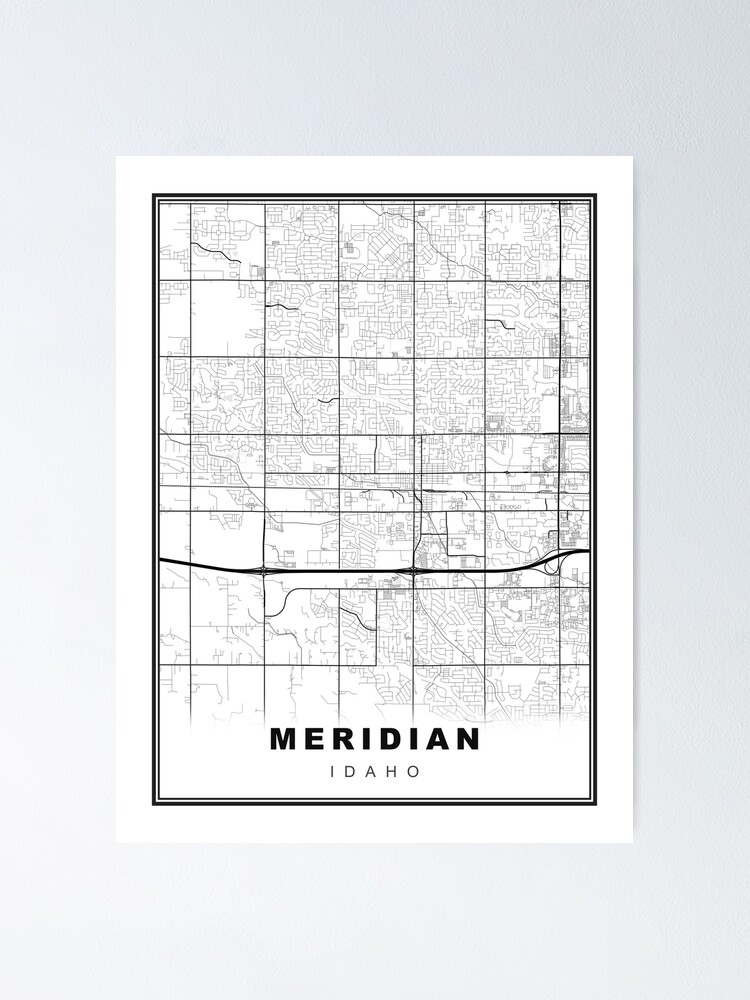 "Meridian Map" Poster by sibudas | Redbubble
