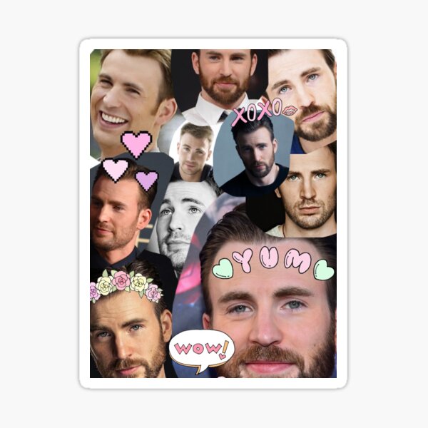 "Chris Evans" Sticker by eggsyunwin | Redbubble