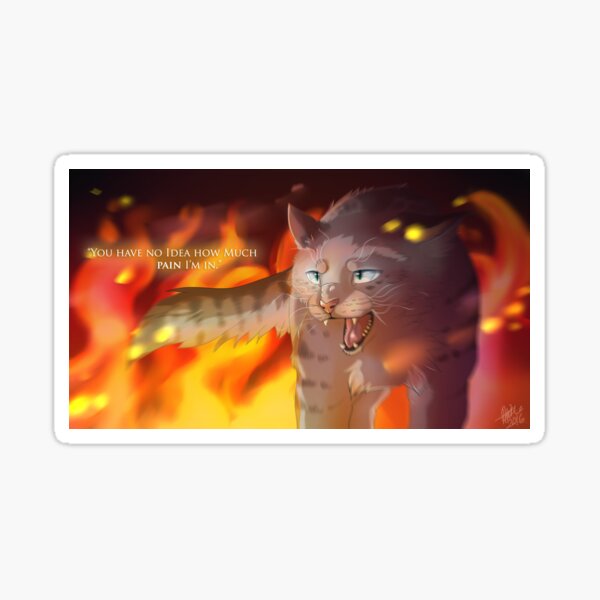 "Ashfur's Rage" Sticker for Sale by FayeScribble | Redbubble