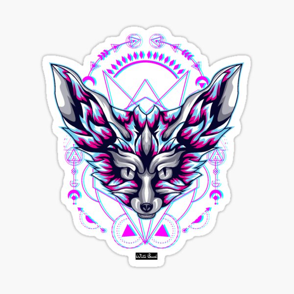 "Fox Glitch Pop Art " Sticker for Sale by fredgarden8 | Redbubble