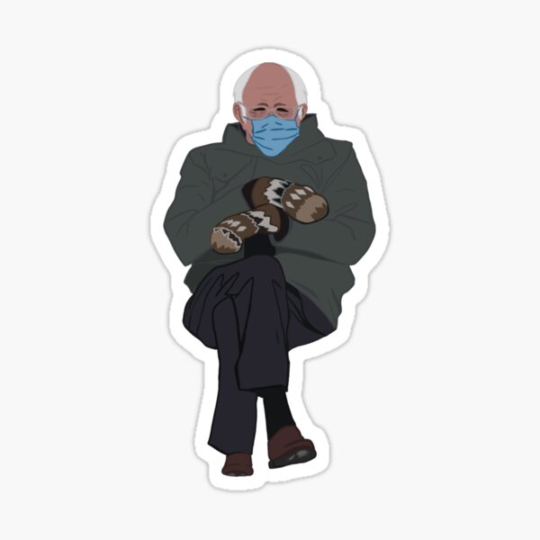 "Bernie Sanders Meme" Sticker by Abbykinz | Redbubble