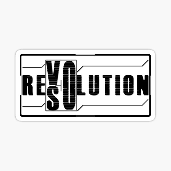 "Resolution Revolution" Sticker by ThisMeet | Redbubble