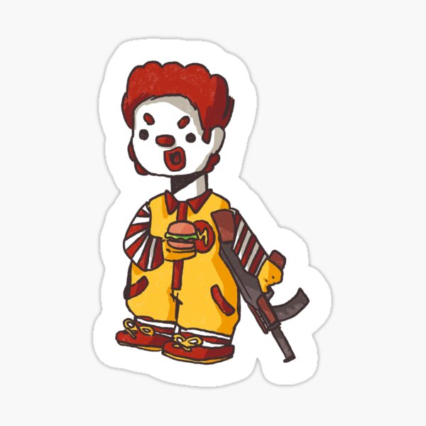 "Bad boy Ronald" Sticker for Sale by Duxedo | Redbubble